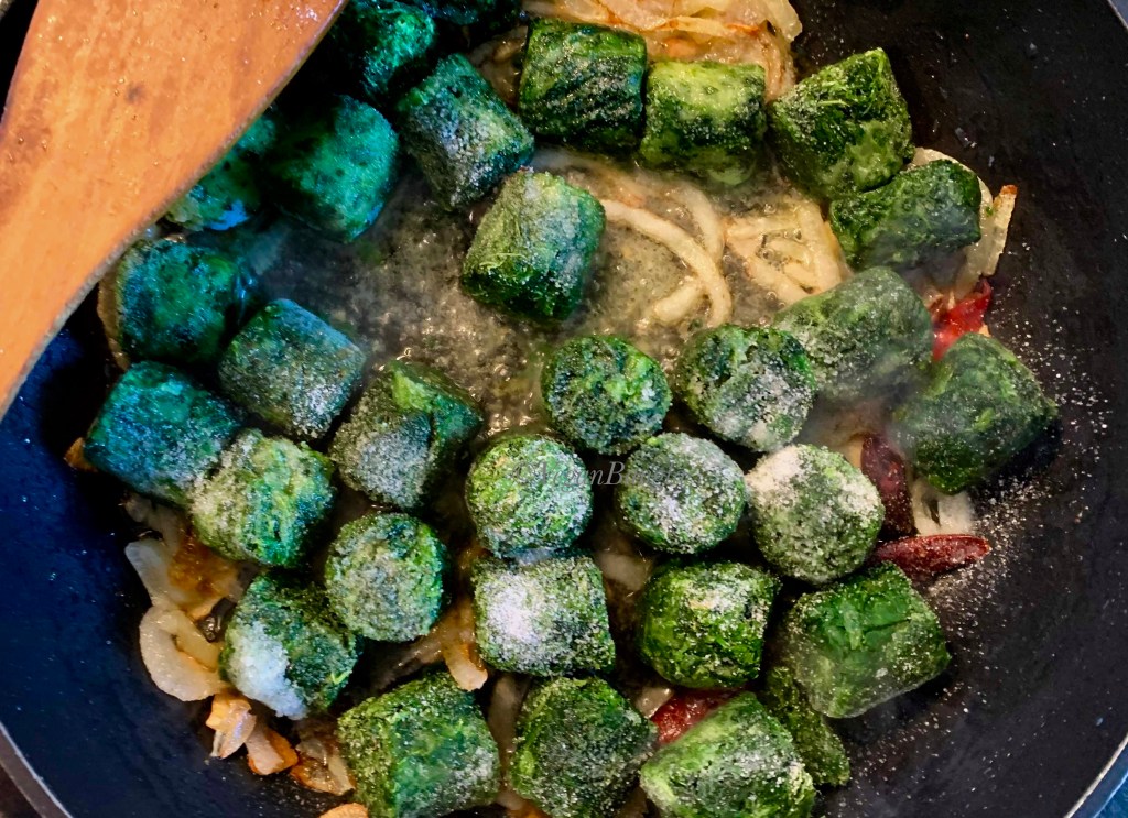 Spinach in Bangla Way – Palong Shak (পালং শাক) – Vegan Bangla