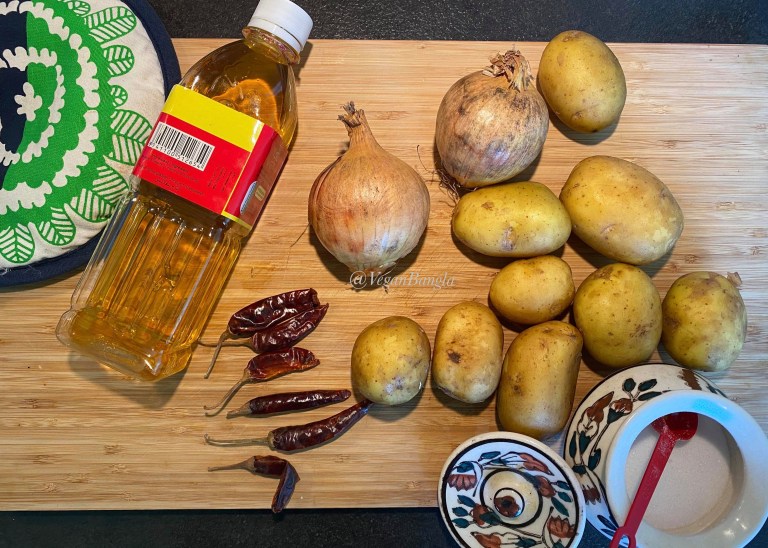 Bengali Style Mashed Potato – Alu Bhorrta (আলু ভর্তা) – Vegan Bangla