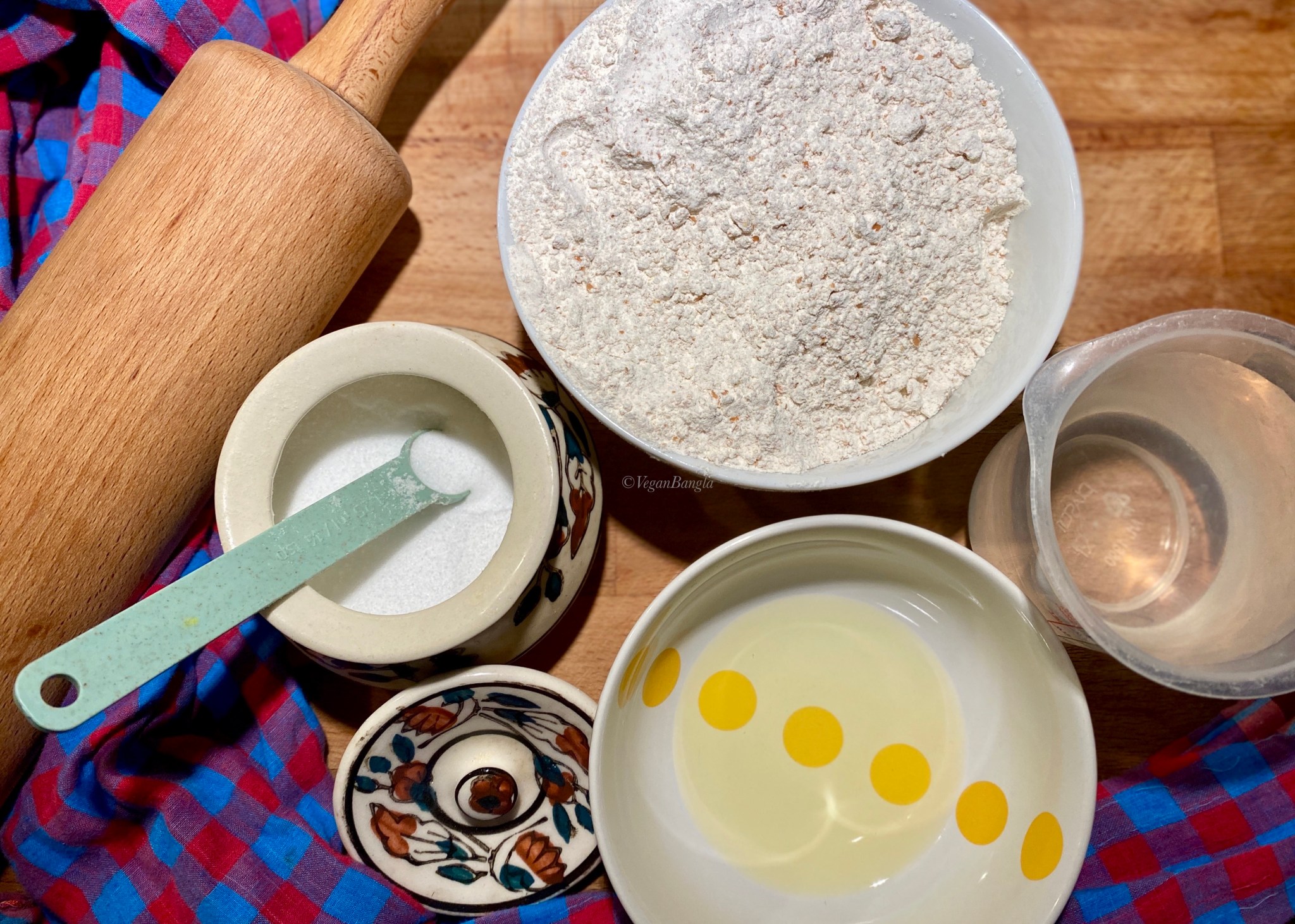 Flat bread – Ruti (রুটি) – Vegan Bangla