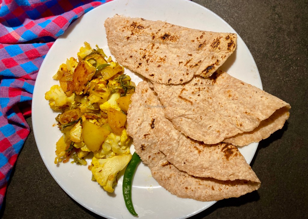 Flat bread – Ruti (রুটি) – Vegan Bangla